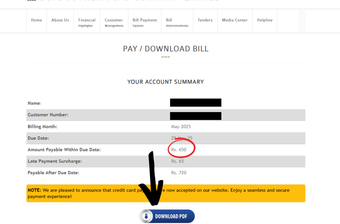 SSGC Duplicate Bill January 2026 - Online Check